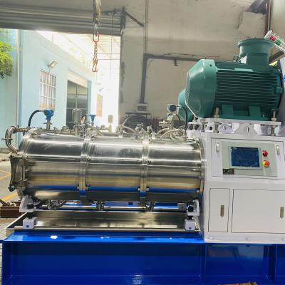 China Wearable Wet Grinding Horizontal Bead Mill With PLC Touching Screen Control 4kw for sale