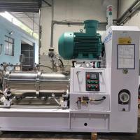 China Dynamic Discharge From Main Shaft Hole Horizontal Sand Mill for Inks / Dyestuff / Paint for sale