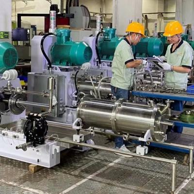 China Self Made Mechanical Seal Horizontal Sand Mill For Wet Grinding / Dispersing In Ink / Paint for sale