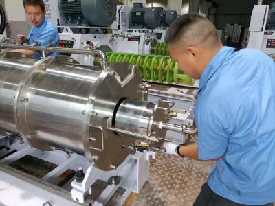 China High Output Silicon Carbide Horizontal Bead Mill 250L In MLCC Non Metallic Grinding for sale