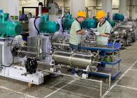 China Energy Saving PU Coated Complex Disc Type Horizontal Bead Mill For Wet Slurry Grinding for sale