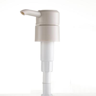 China 24 410 Plastic Lotion Pump Beige Non Overflow Press Type Soap Pump Replacement for sale