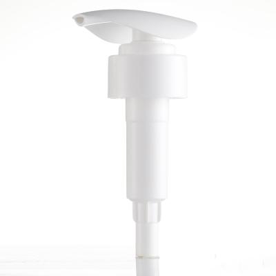 China 33 410 Large Tube Lotion Dispenser Pump White Press Type Leak Free For Bathing for sale