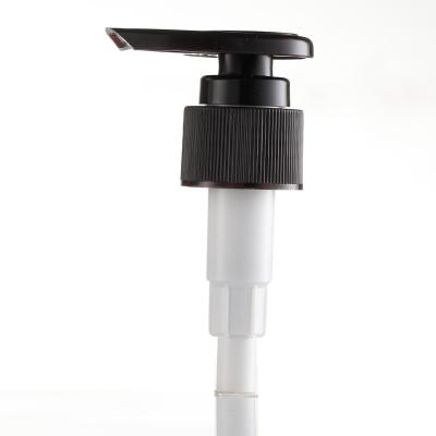 China Black Small Lotion Pump 24 410 Half Moon Press Leak Free Lotion Pump For Hand Washing for sale