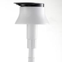 China Lamp Type Plastic Lotion Pump 33 410 Black White Soap Pump Large Capacity Leak Free for sale