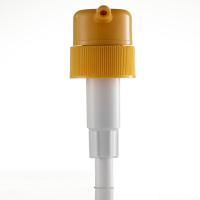 China Acrylic Acid Plastic Foam Soap Pump Leak Free Yellow Pump Head Body Milk for sale