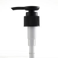 China Black Matte Striped Plastic Lotion Pump Head OEM ODM Hand Wash Plastic Bottle Pump for sale