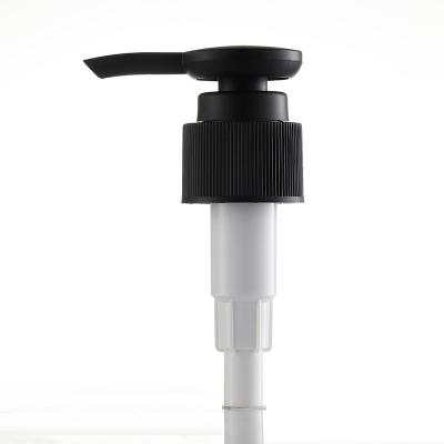 China Black Matte Striped Plastic Lotion Pump Head OEM ODM Hand Wash Plastic Bottle Pump for sale
