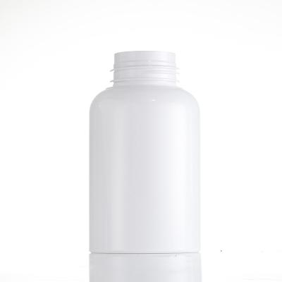 China 200ml Beige Round High Quality Plastic Bottle For Cosmetics for sale