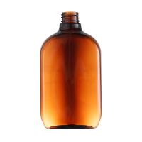 China 400ML Amber Affordable Flat Bottle For Medical Use for sale