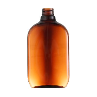 China 400ML Amber Affordable Flat Bottle For Medical Use for sale