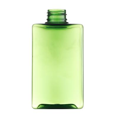 China Square Green Transparent Cosmetic Packaging Bottle Can Be Matched With Different Caps for sale