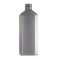 China 800ml Cosmetic Airless Pump Bottle Large Capacity Leak Free Bright Gray For Shower Shampoo for sale