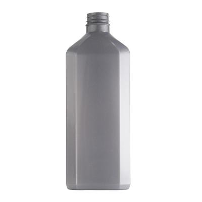 China 800ml Cosmetic Airless Pump Bottle Large Capacity Leak Free Bright Gray For Shower Shampoo for sale