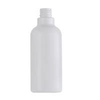 China Custom Airless Pump Bottle White 300ml Boston Round Empty Plastic Shampoo Dispenser Pump Bottle for sale