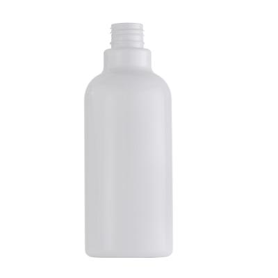 China Custom Airless Pump Bottle White 300ml Boston Round Empty Plastic Shampoo Dispenser Pump Bottle for sale