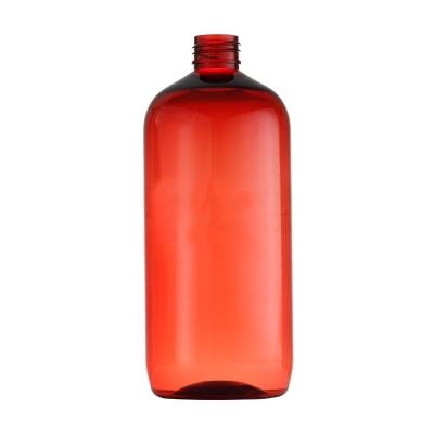 China Red Transparent Plastic Bottle/Bottle Mouth 24mm/Plastic Material Can Be Used For PET/PP/PCR for sale