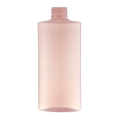 China 200ml Luxury Shower Gel Container Empty Square Pump PET Plastic Pink Shampoo Bottle for sale