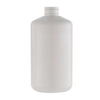 China Milky White Round Plastic Bottle PET Material / Cosmetic Packaging Bottle for sale