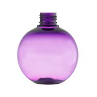 China 500ml Alcohol Hand Sanitizer Bottle Purple Round Pet Lotion Hand Sanitizer Bottle for sale