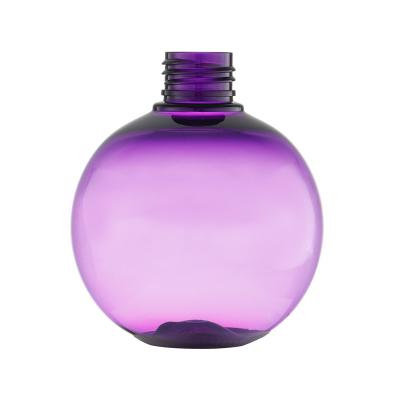 China 500ml Alcohol Hand Sanitizer Bottle Purple Round Pet Lotion Hand Sanitizer Bottle for sale