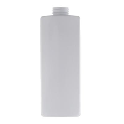China IBELONG 500ml Lotion Pump Bottle White Clear PETG Plastic Rectangular Shampoo Bottle for sale