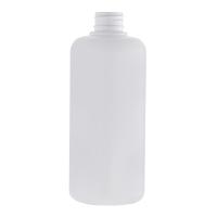China Cosmetics HDPE Airless Pump Bottle White 450ml PE Shampoo Bottle Packaging for sale