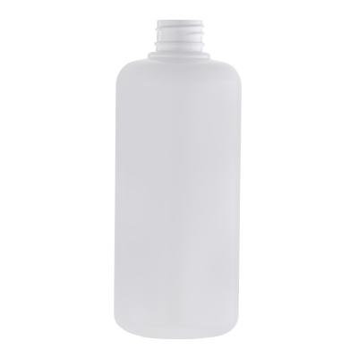 China Cosmetics HDPE Airless Pump Bottle White 450ml PE Shampoo Bottle Packaging for sale