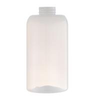 China Custom Printed 800ml White Boston Round Empty Cosmetic Shampoo Pump Glass Lotion Bottle for sale