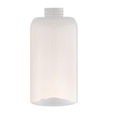 China Custom Printed 800ml White Boston Round Empty Cosmetic Shampoo Pump Glass Lotion Bottle for sale