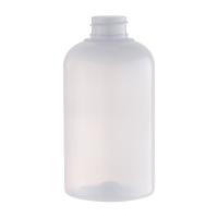 China 28mm White Dispenser Lotion Pump Bottle Transparent Plastic Packaging 300ml for sale