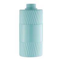 China Cyan Empty Plastic Bottle 500Ml PETG Luxury Cosmetic Pump Bottle for sale