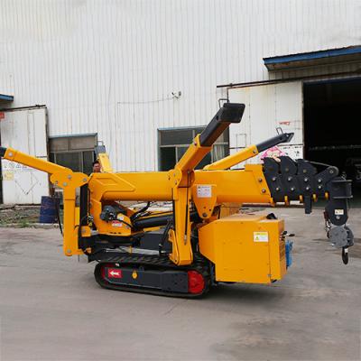 China 3 Ton Assembly Wireless Remote Control Elevator Crawler Cranes 12v 45AH Spider Crane for sale