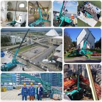 China Hydraulic Telescopic Boom Diesel Engine Drive Rubber Crawler Spider Crane With CE Certificate for sale