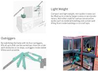 China 3 Ton Assembly Wireless Remote Control Elevator Crawler Cranes 12v 45AH Spider Crane for sale