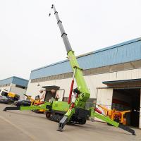 China 8 Ton Mini Telescopic Boom Spider Crane Electric Movable Small Spider Cranes With Attachment for sale