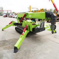 China 8 Ton Mini Telescopic Boom Spider Crane Electric Movable Small Spider Cranes With Attachment for sale