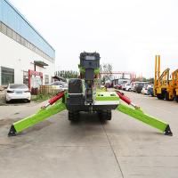 China 8 Ton Mini Telescopic Boom Spider Crane Electric Movable Small Spider Cranes With Attachment for sale