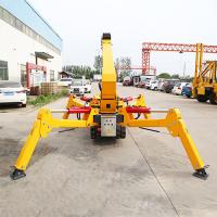 China 3 Ton Remote Control Elevator Crawler Cranes ZHONGMEI Small Hydraulic Spider Crane for sale
