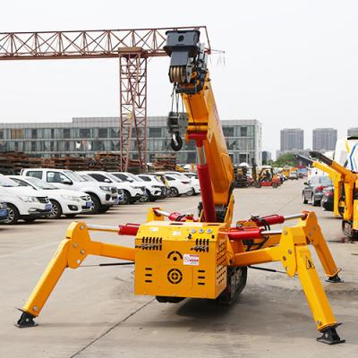 China 3 Ton Heavy Mobile Spider Crawler Cranes ZHONGMEI Telescopic Construction Electric Spider Crane for sale