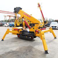 China 3 Ton Remote Control Elevator Crawler Cranes ZHONGMEI Small Hydraulic Spider Crane for sale