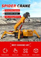 China 3 Ton Assembly Wireless Remote Control Elevator Crawler Cranes 12v 45AH Spider Crane for sale