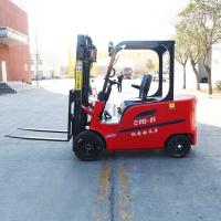 China 60V Electric Forklift 2.5T Wheel Electric Forklift Self Loading Pallet Lifting Stacker for sale