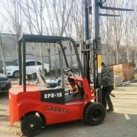 China 1.5T Electric Forklift Walking Forklift Stacker 4 Wheel Small Lithium Pallet Stacker for sale