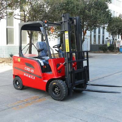 China 60V  Small Manual Forklift 2.5T Wheel Electric Forklift Self Loading Forklift Truck for sale