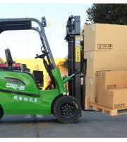 China 1.5T 4 Wheel Electric Forklift Walking Forklift Stacker Driving Type Stacker for sale