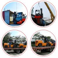 China 60V Electric Forklift 2.5T Wheel Electric Forklift Self Loading Pallet Lifting Stacker for sale