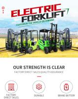 China 2T Wheel Electric Forklift 4 Wheels Pallet Stacker With Battery Powered Forklift Truck for sale