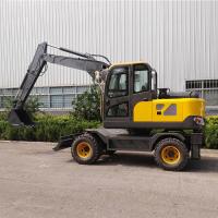 China Construction Machinery Big Type Digger Engineering Hydraulic Large Wheel Excavator for sale