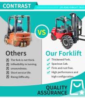 China 4.5t Off Road Forklift Tires 4 Wheels Off-Road Rough Terrain Forklifts for sale